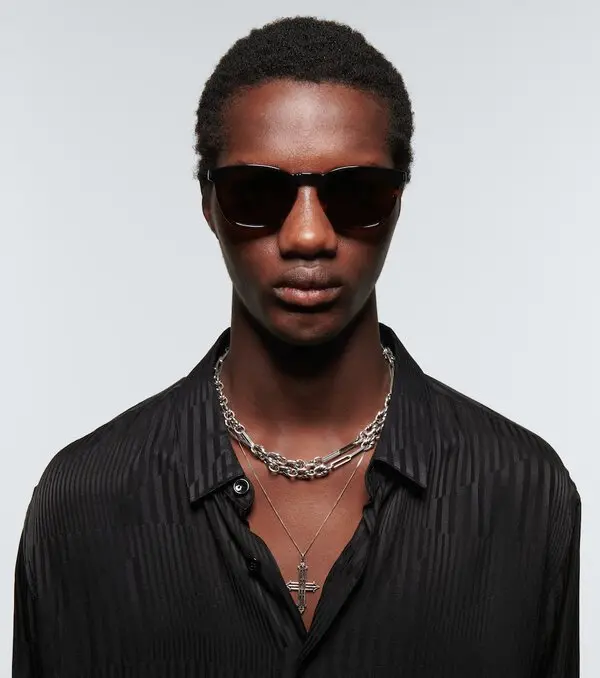 Saint Laurent Round Acetate Sunglasses