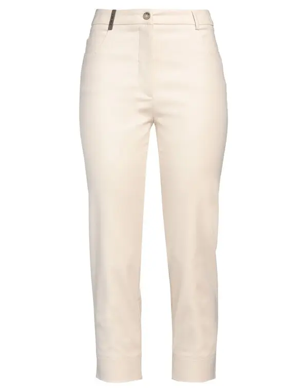 Peserico Tapered Cropped Pants - Ivory