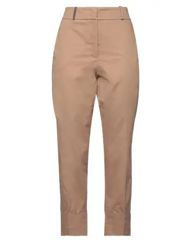Peserico Tapered High-waisted Pants - Beige