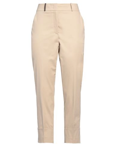 Peserico Tapered High-waisted Pants - Beige