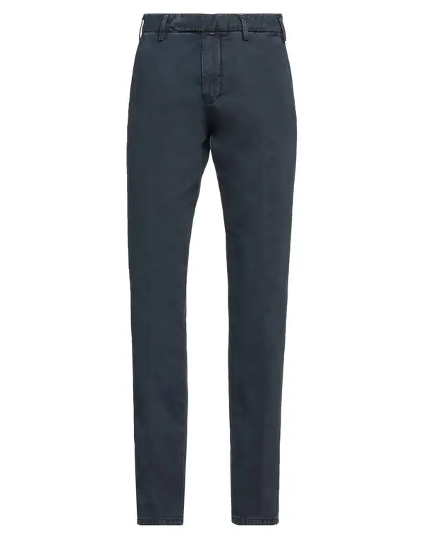 LUIGI BORRELLI NAPOLI Pants Size Cotton - Navy Blue