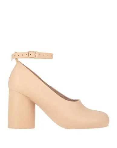 MAISON MARGIELA Rubber Pumps With Buckle-fastening Ankle Strap - Blush