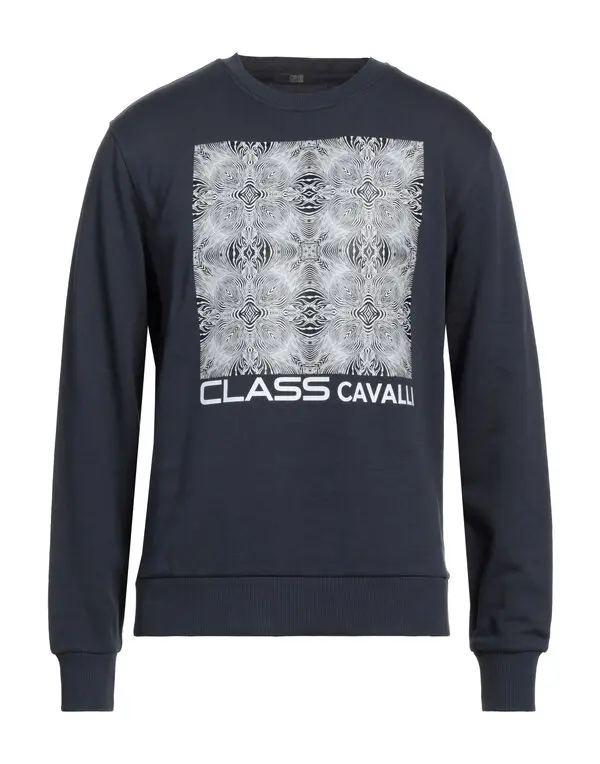 Roberto Cavalli Cotton Sweatshirt - Dark Blue