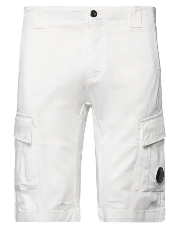 C.P. COMPANY Cotton-blend Cargo Shorts - White