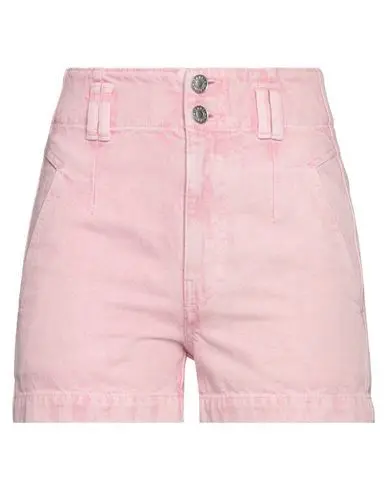 MARANT ETOILE High Waisted Denim Shorts - Pink