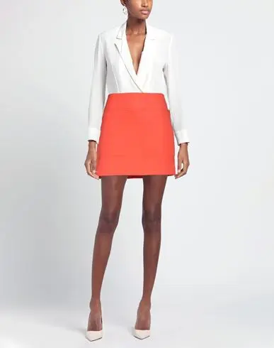 Max Mara Mini Cotton Pencil Skirt - Orange