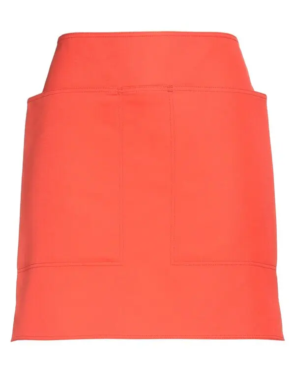Max Mara Mini Cotton Pencil Skirt - Orange