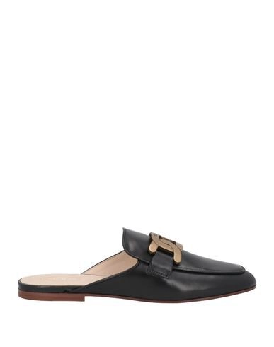 TOD'S Soft Leather Mules - Black