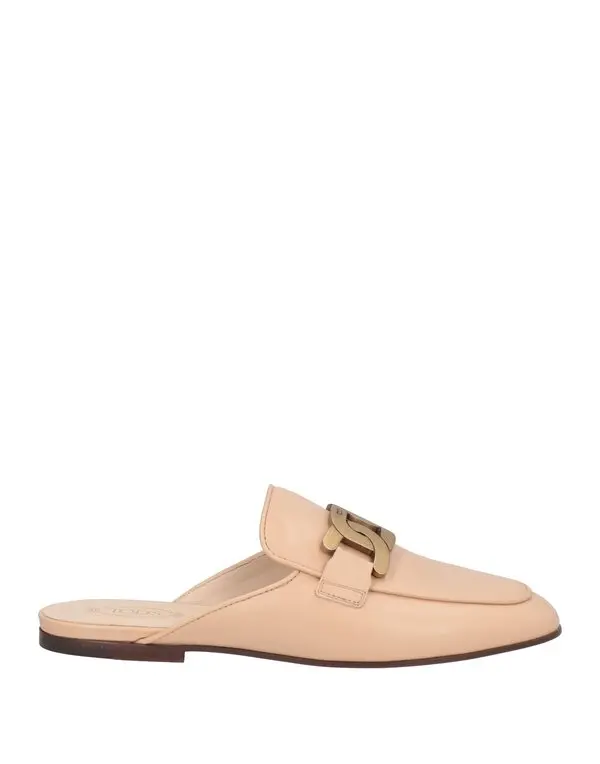 TOD'S Soft Leather Mules - Pink