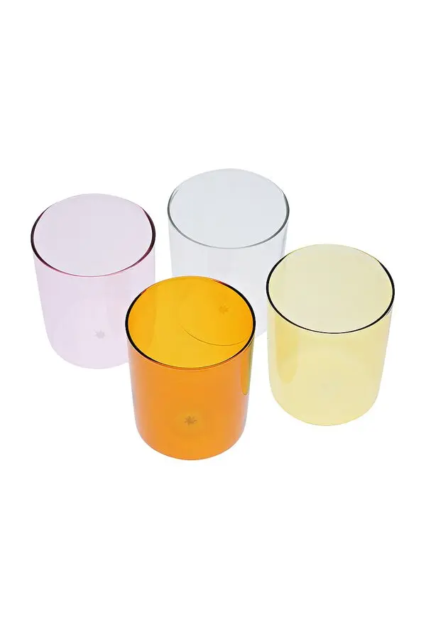 MAISON BALZAC Large Gobelets Set Of 4 In Yellow