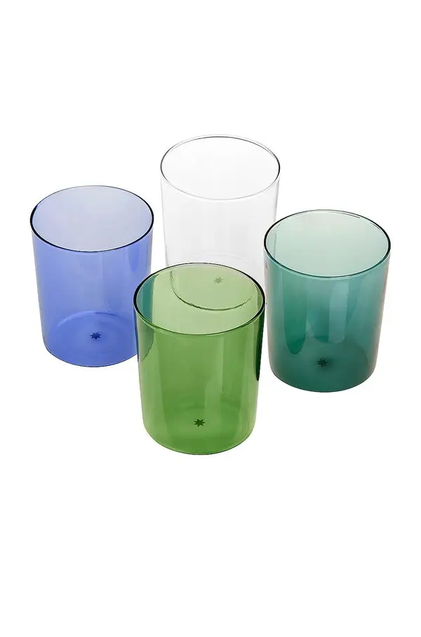 MAISON BALZAC Large Gobelets Set Of 4 In Green