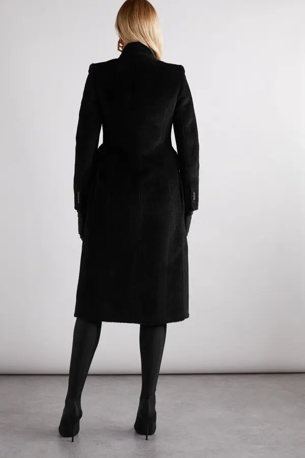 Balenciaga Hourglass Double-breasted Wool-blend Twill Coat