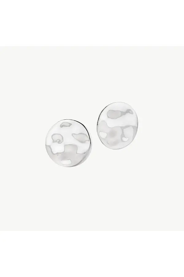SOKO Maji -plated Statement Stud Earrings - Silver