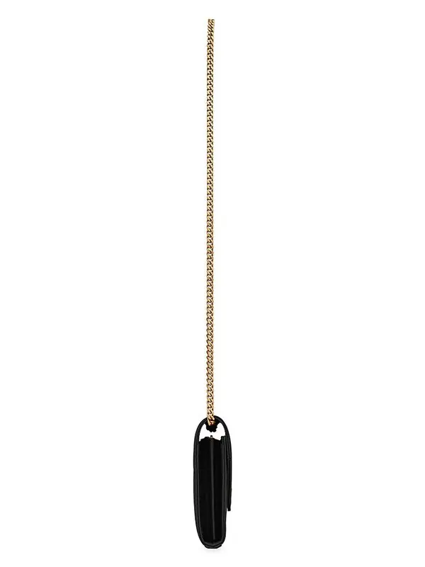 Saint Laurent Cassandre Chain Wallet - Seasalt