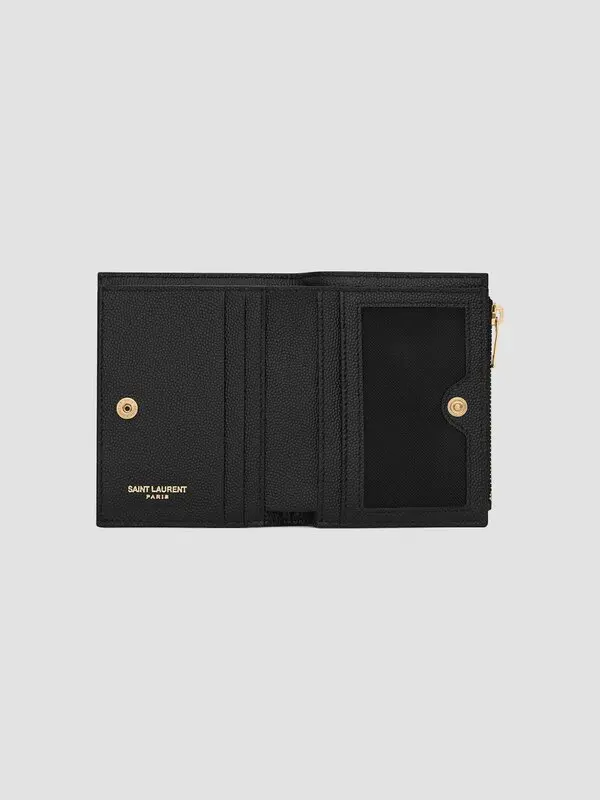 Saint Laurent Cassandre Matelasse Bi-fold Wallet