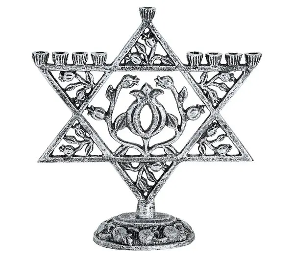 COPA JUDAICA Metal Silvertone Star Of David Orah - One-color