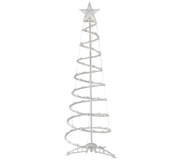NORTHLIGHT Norhtlight 4' Lighted Spiral Cone Tree Outdoor Coration - One-color