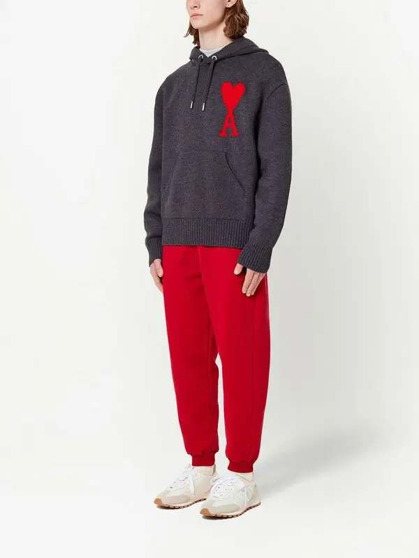 Ami De Coeur Wool Knitted Hoodie