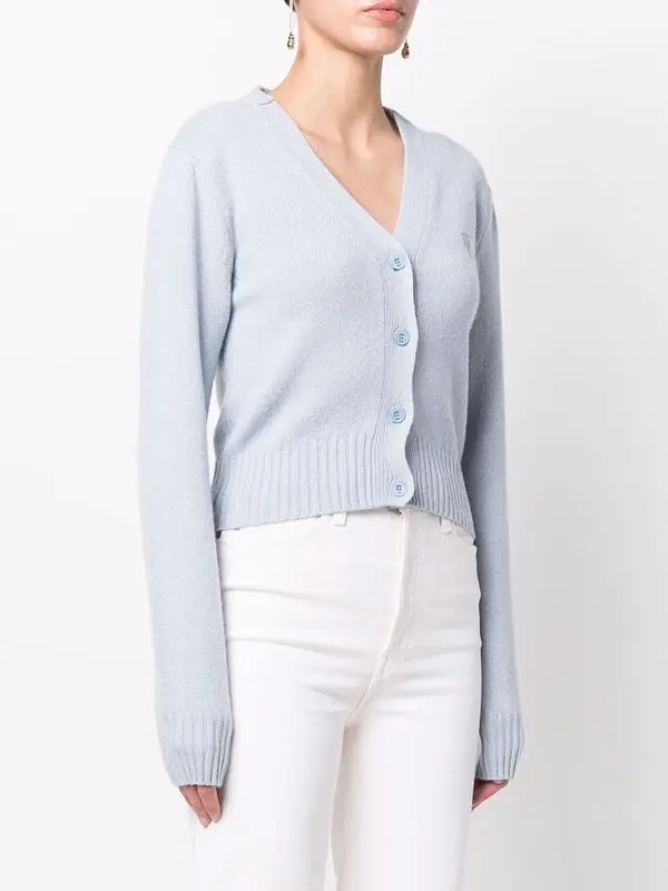 Ami De Coeur V-neck Cardigan - Blue