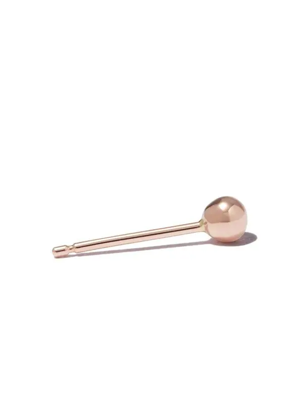 MARIA TASH 14kt Rose Ball Single Stud Earring