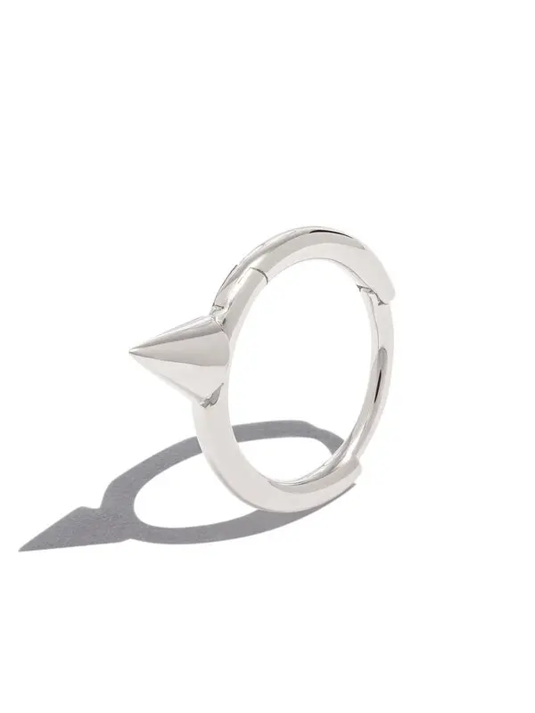 MARIA TASH 18kt White Short Spike Single Earring