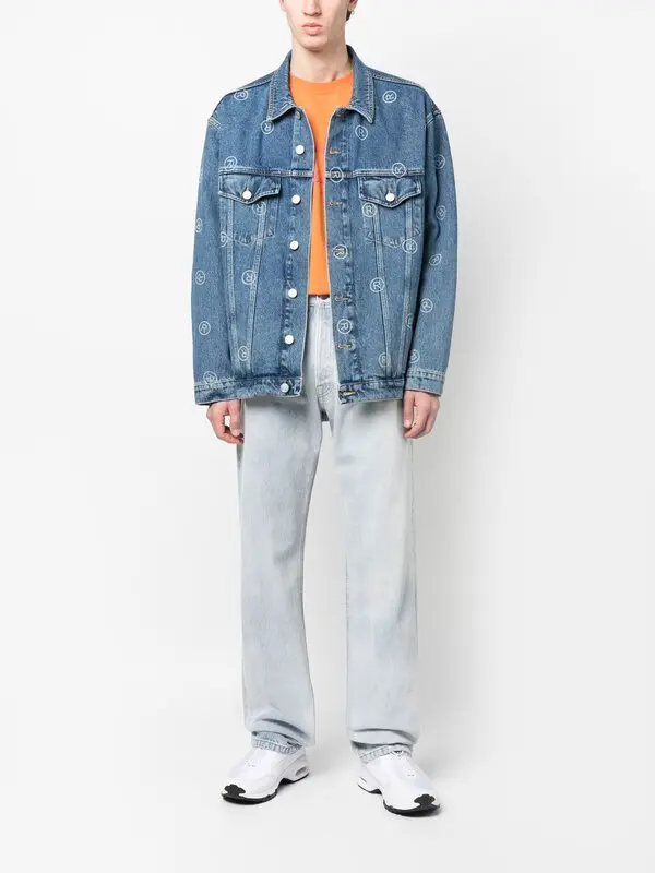 Martine Rose Motif-print Denim Jacket