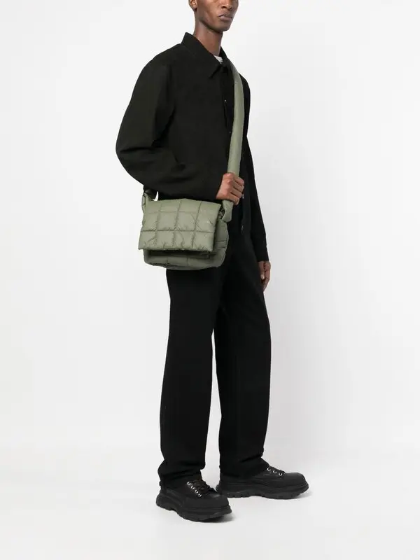 VEECOLLECTIVE Quilted Messenger Bag