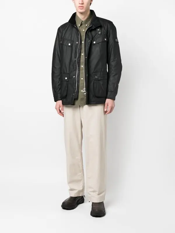 BARBOUR INTERNATIONAL Duke Cotton Wax Jacket - Black