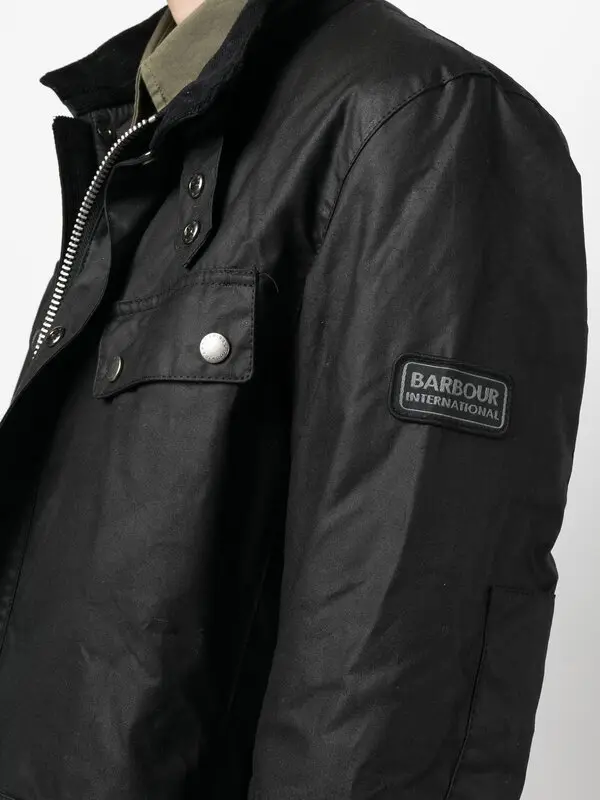 BARBOUR INTERNATIONAL Duke Cotton Wax Jacket - Black