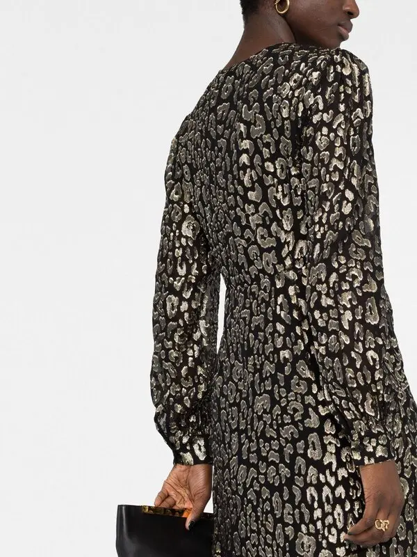 Michael Kors Leopard Jacquard Mini Dress