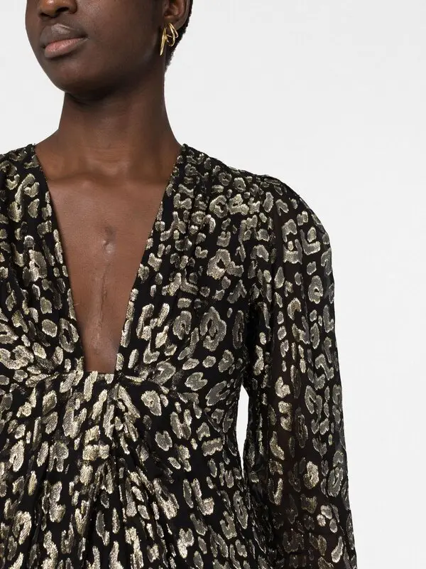 Michael Kors Leopard Jacquard Mini Dress