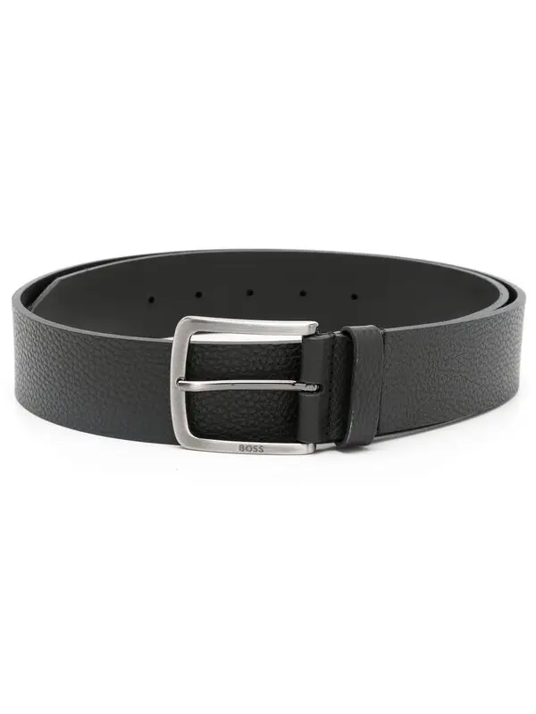 BOSS Logo Buckle Belt - Black