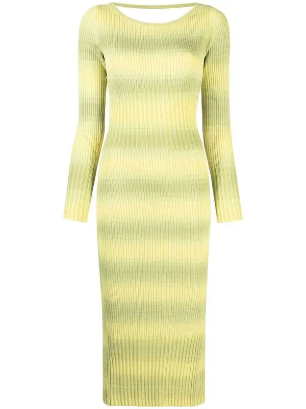 Patrizia Pepe Ribbed Knit Midi Dress
