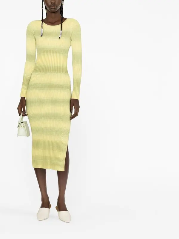 Patrizia Pepe Ribbed Knit Midi Dress