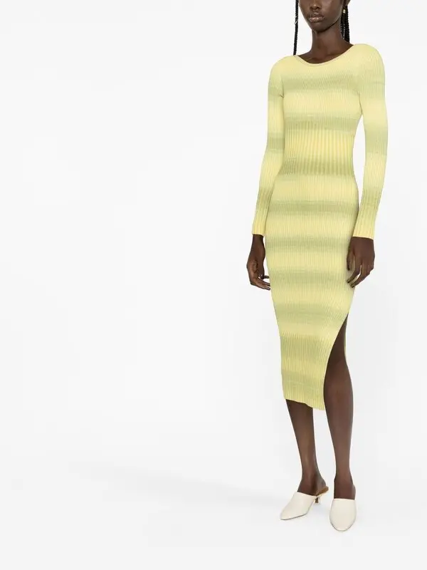 Patrizia Pepe Ribbed Knit Midi Dress