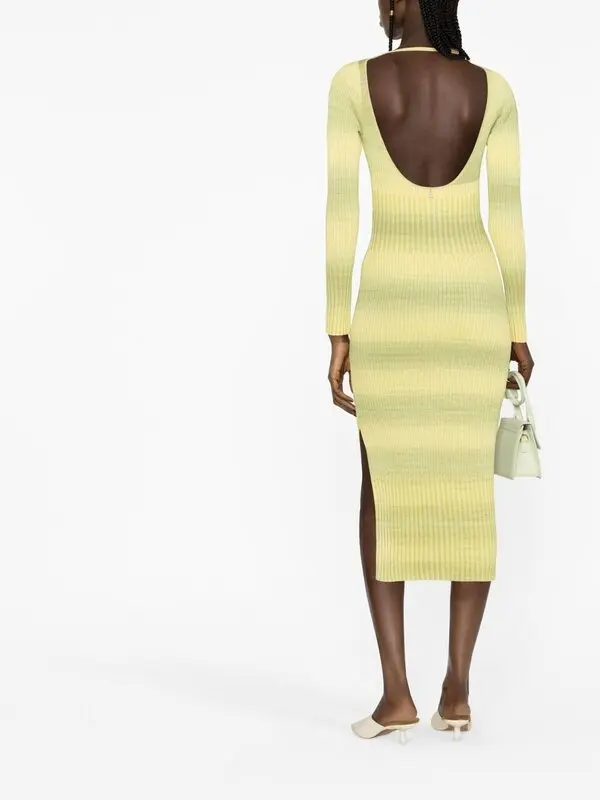 Patrizia Pepe Ribbed Knit Midi Dress