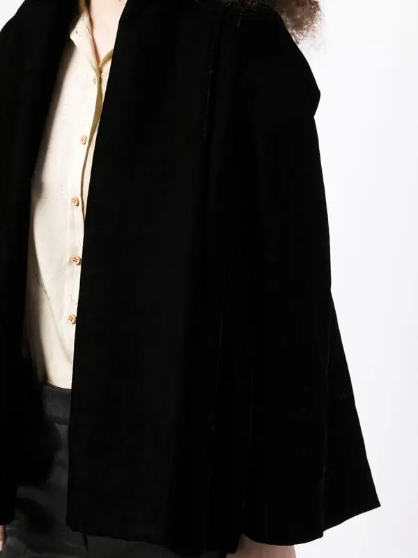 UMA WANG Velvet-effect Open-front Jacket