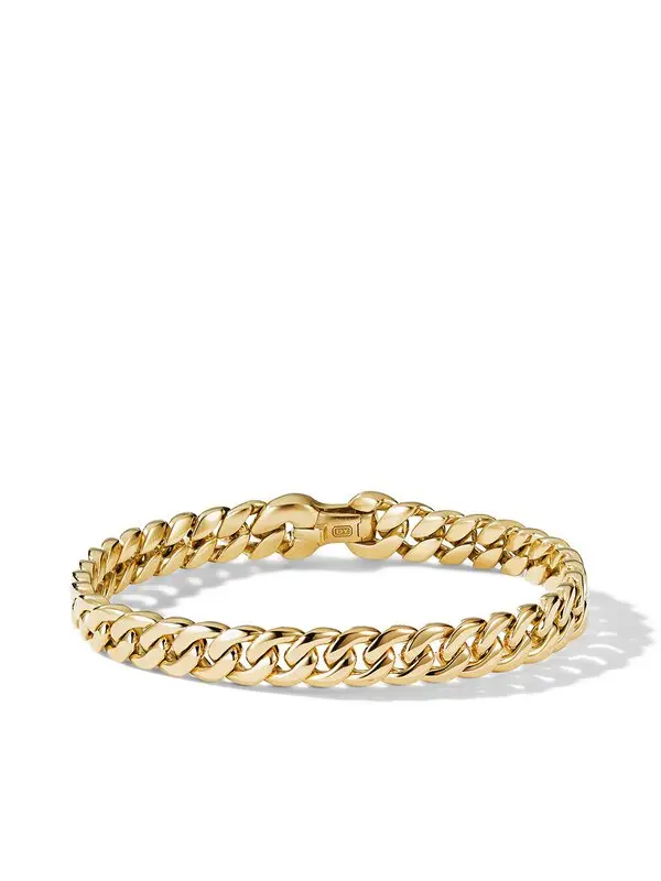 David Yurman 18kt Yellow Curb Chain Bracelet - Gold