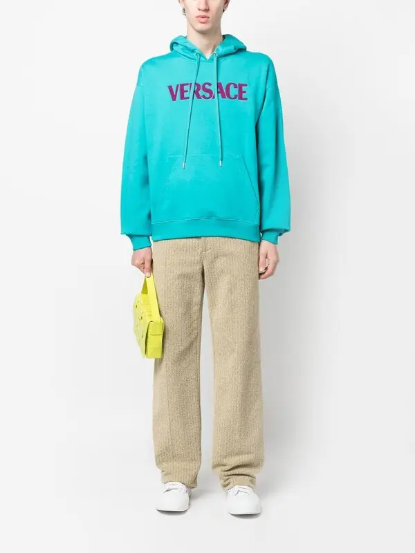 Versace Logo-print Pullover Hoodie