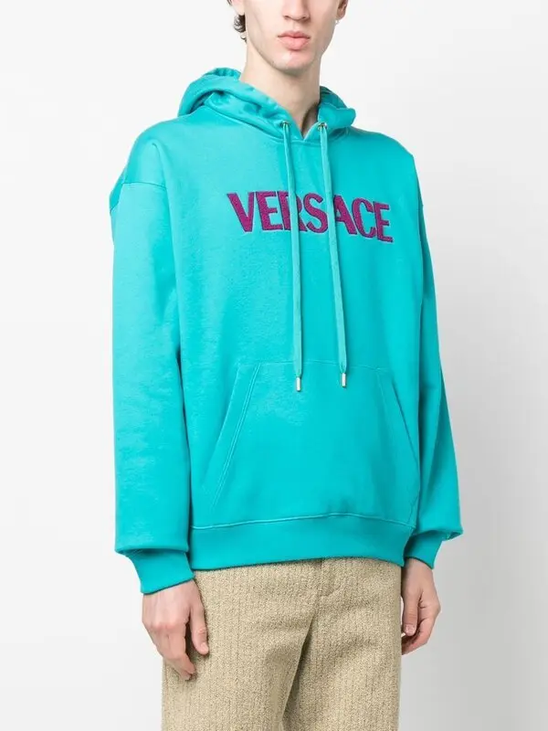 Versace Logo-print Pullover Hoodie