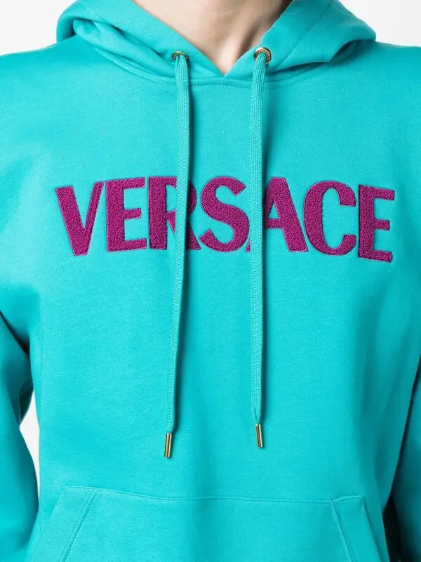Versace Logo-print Pullover Hoodie