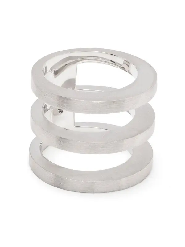 Tom Wood Vault Triple Ring - Silver