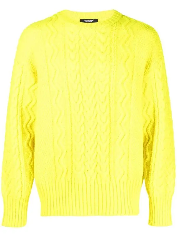 UNDERCOVERISM Cable-knit Jumper - Yellow