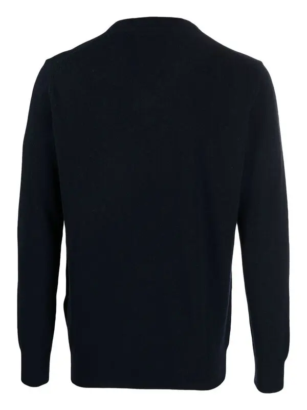 Barbour Essential V-neck Wool Sweater - Blue