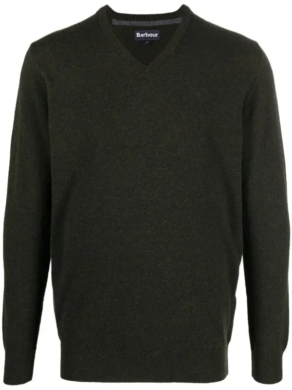 Barbour Essential V-neck Wool Sweater