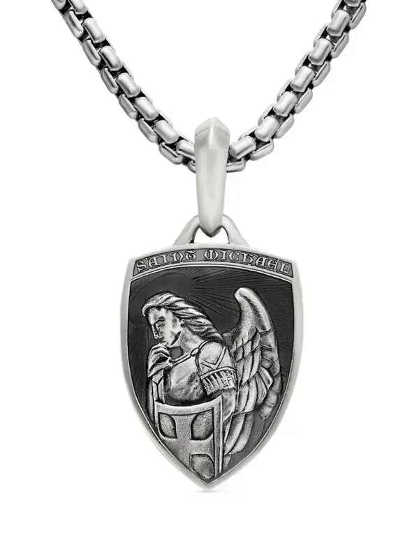David Yurman Sterling St. Michael Amulet - Silver