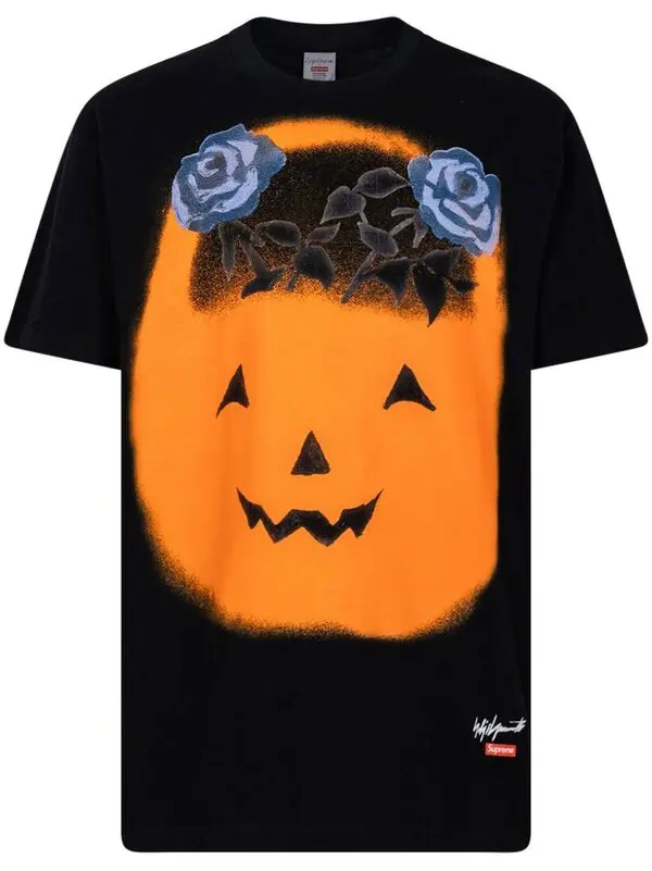 Supreme X Yohji Yamamoto Pumpkin Crew Neck T-shirt - Black