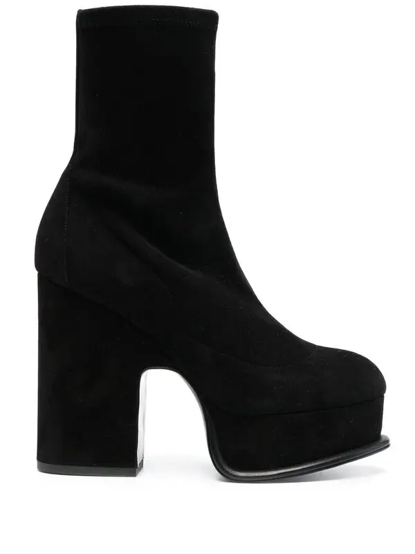 Pierre Hardy Suede Platform Boots