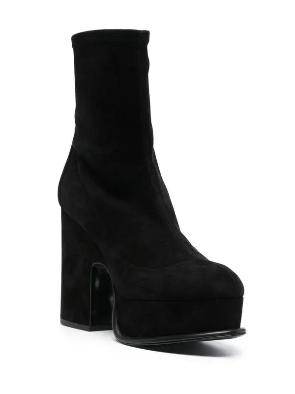 Pierre Hardy Suede Platform Boots