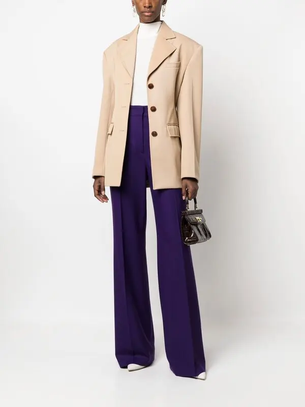 Alberta Ferretti High-waisted Tailored Trousers